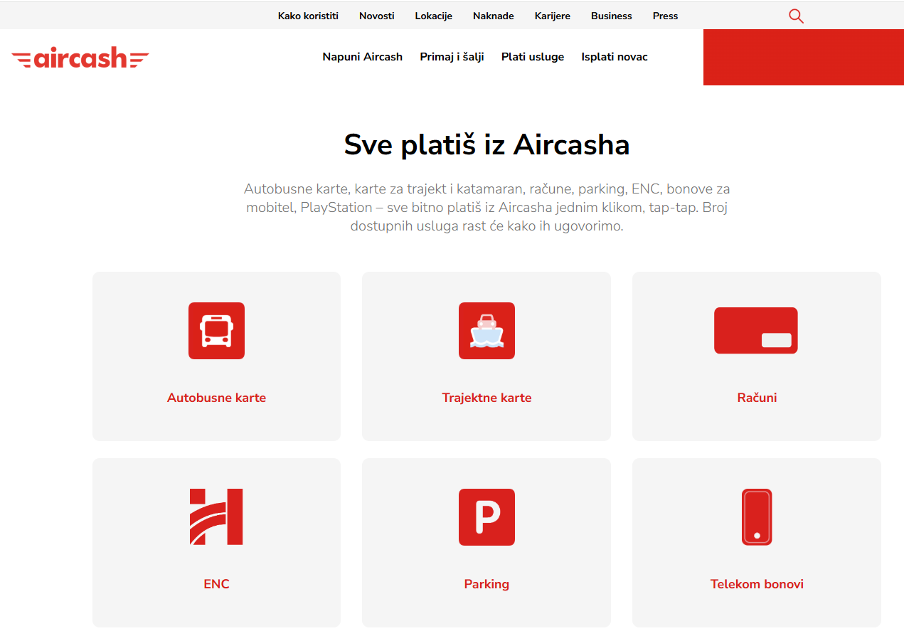 Aircash - Kladjenje.hr